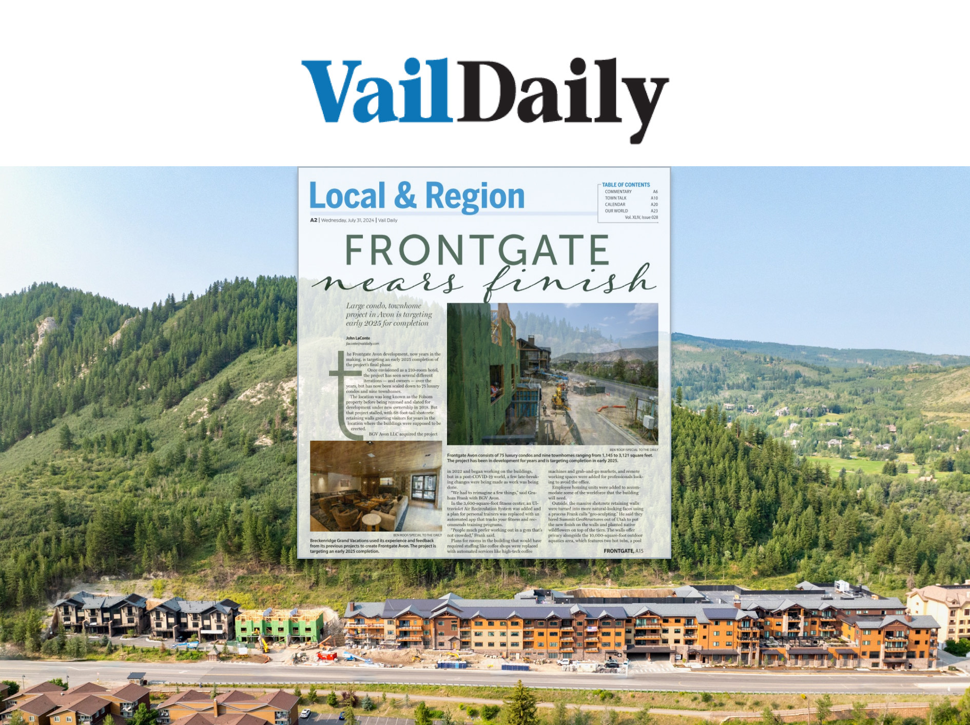 Large condo, townhome project in Avon is targeting early 2025 for ...